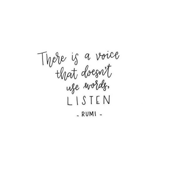 There is a voice that doesn’t use words, listen | The Red Fairy Project