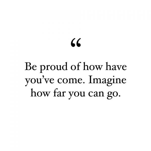 Be proud of how far you’ve come | The Red Fairy Project